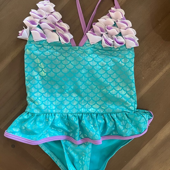 Floatimini | Swim | Girls Mermaid Princess Swimsuit With Ruffle Details ...